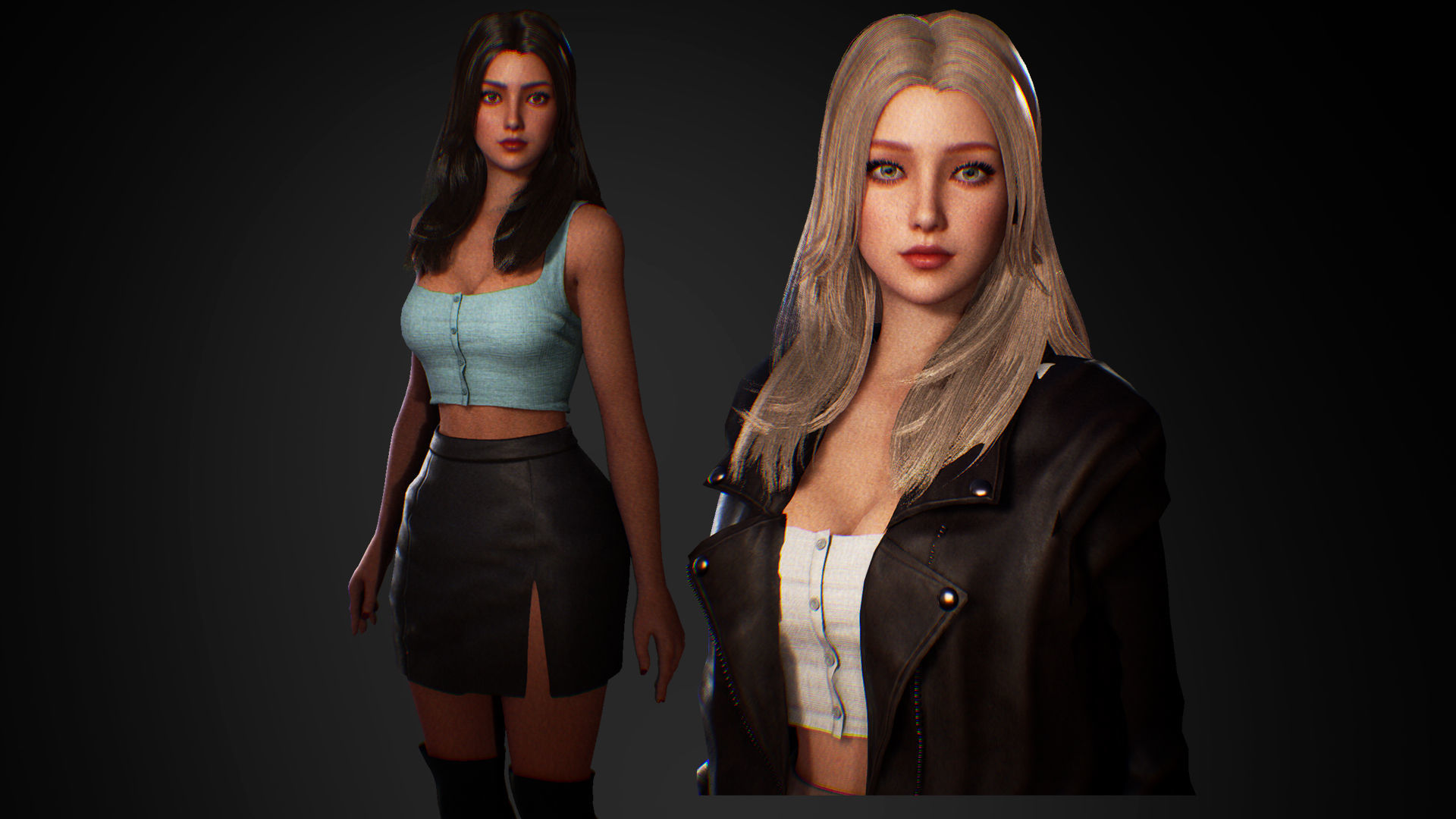 3D model GAME CHARACTER - Survival Girl Ashley - F2 VR / AR / low-poly ...