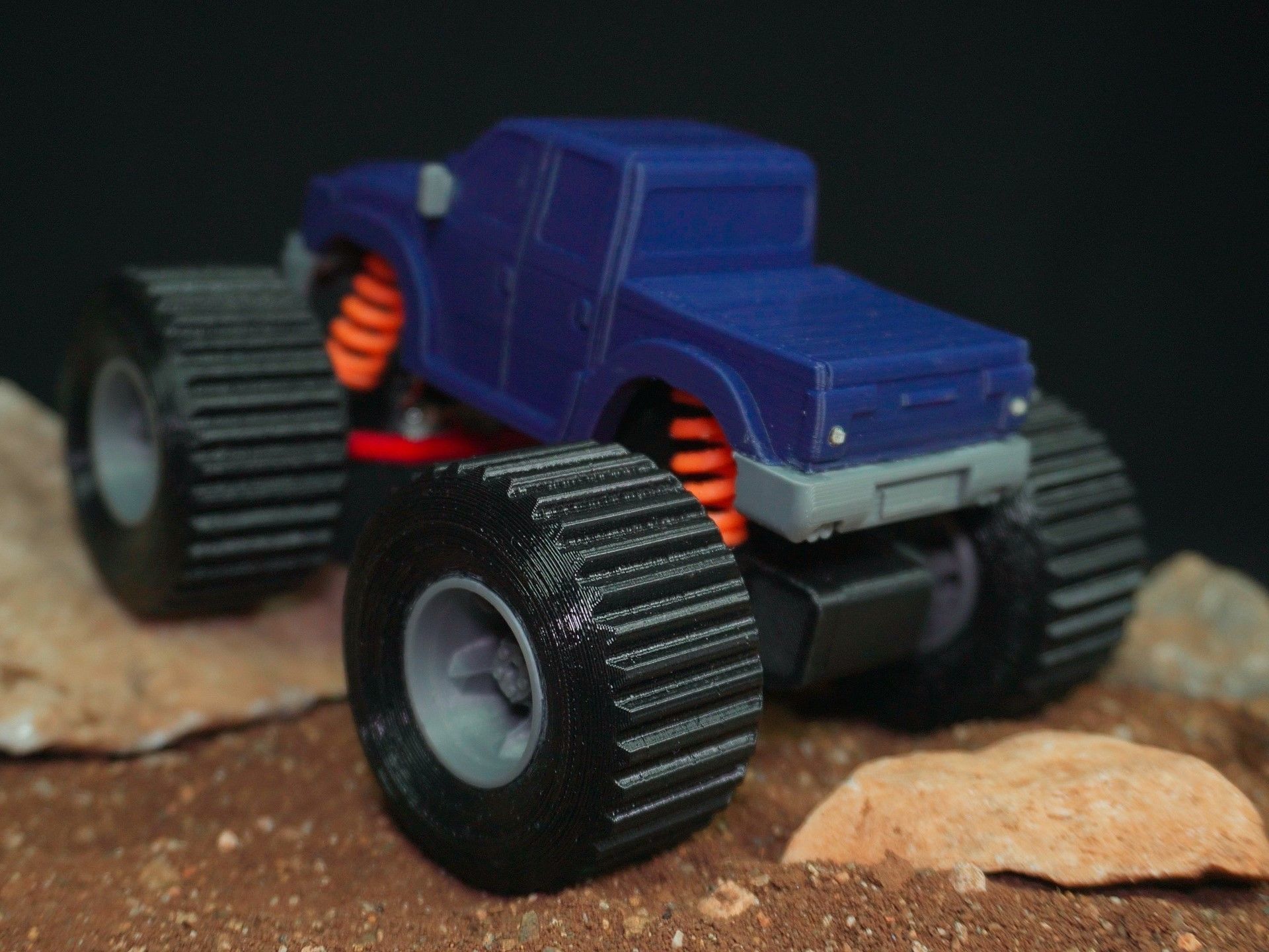 RC Monster Truck 1-32 Scale 3D model 3D printable | CGTrader