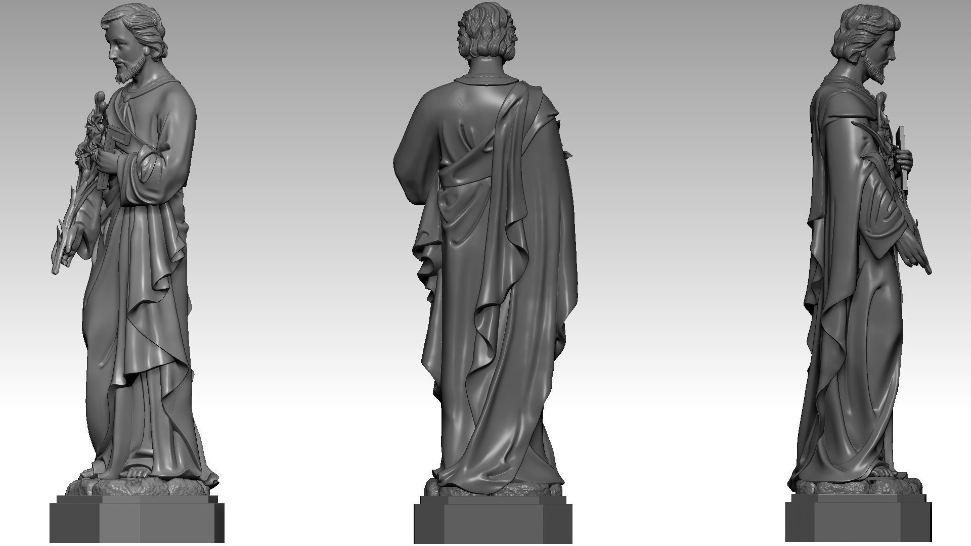 Saint Joseph 3D model 3D printable | CGTrader