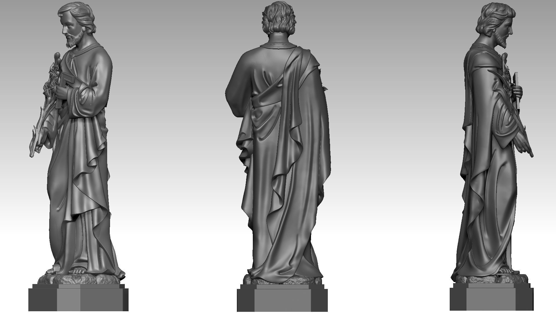 Saint Joseph 3D model 3D printable | CGTrader