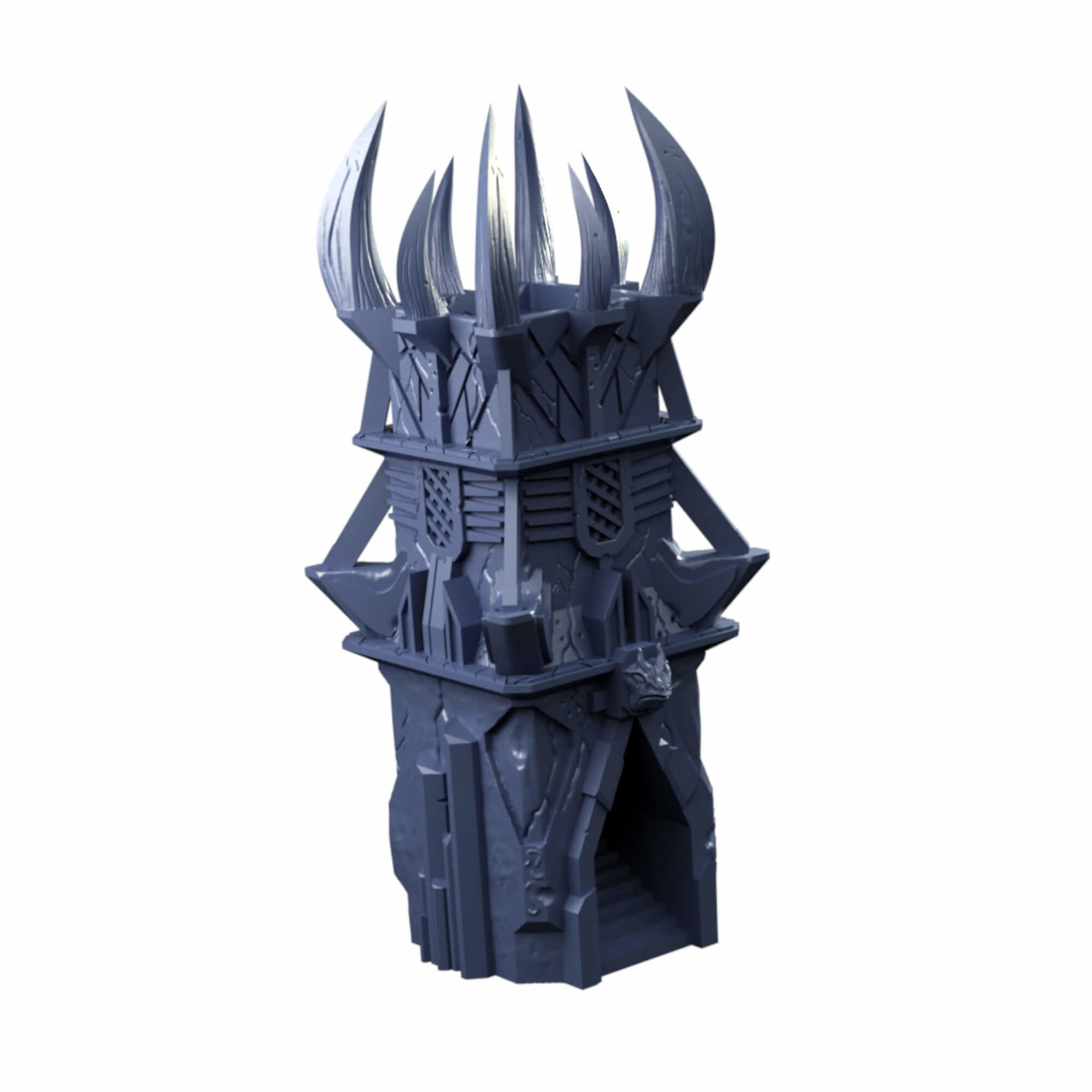Dark Monolith Tabletop Terrain And Dice Tower 3D model 3D printable ...