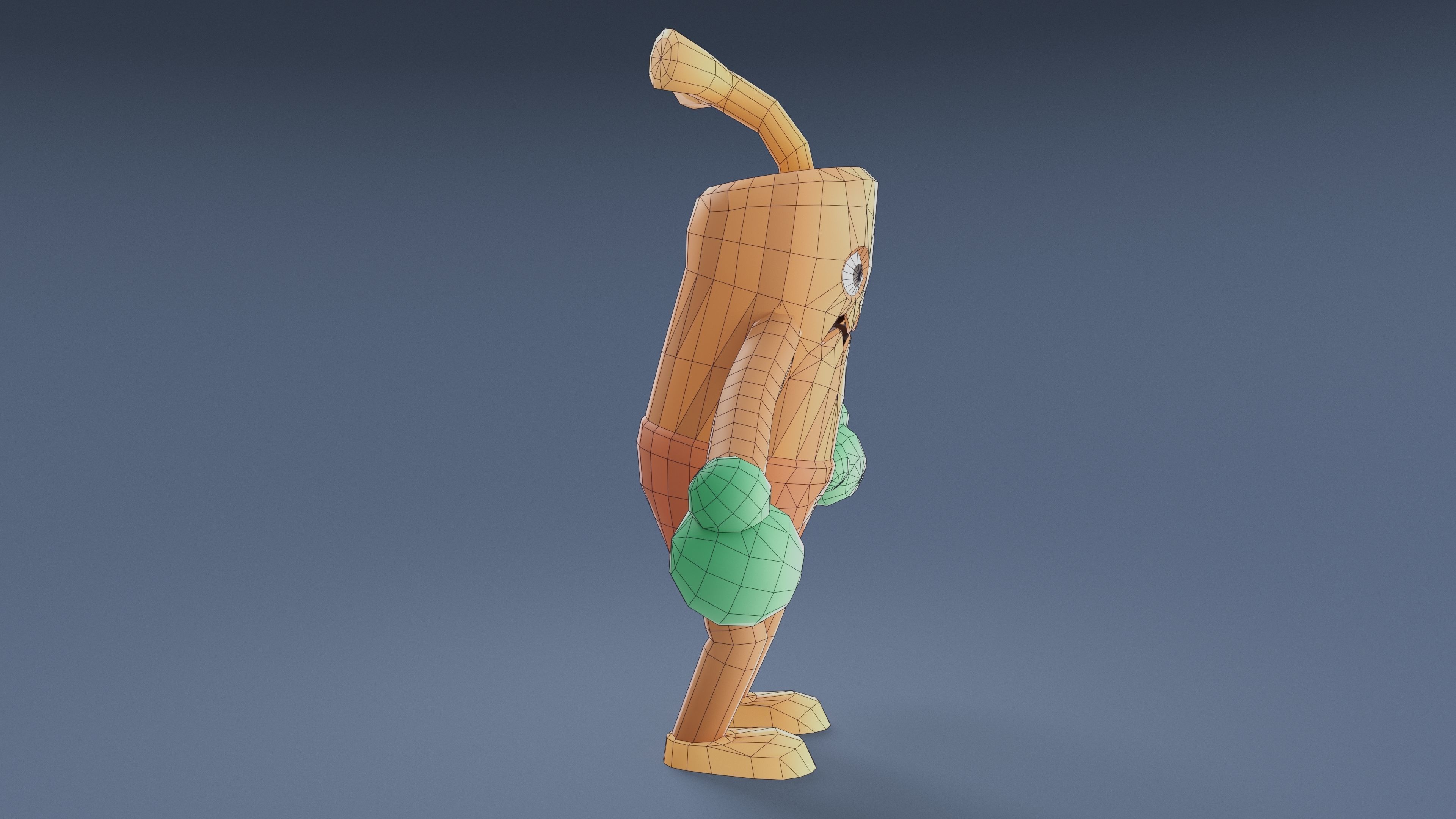 3D model Cartoon Characters - Medium Stumpy Warrior VR / AR / low-poly ...