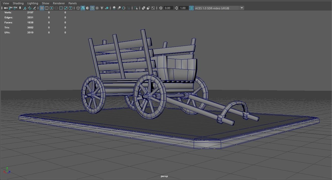 3D model Medieval Carriage VR / AR / low-poly | CGTrader