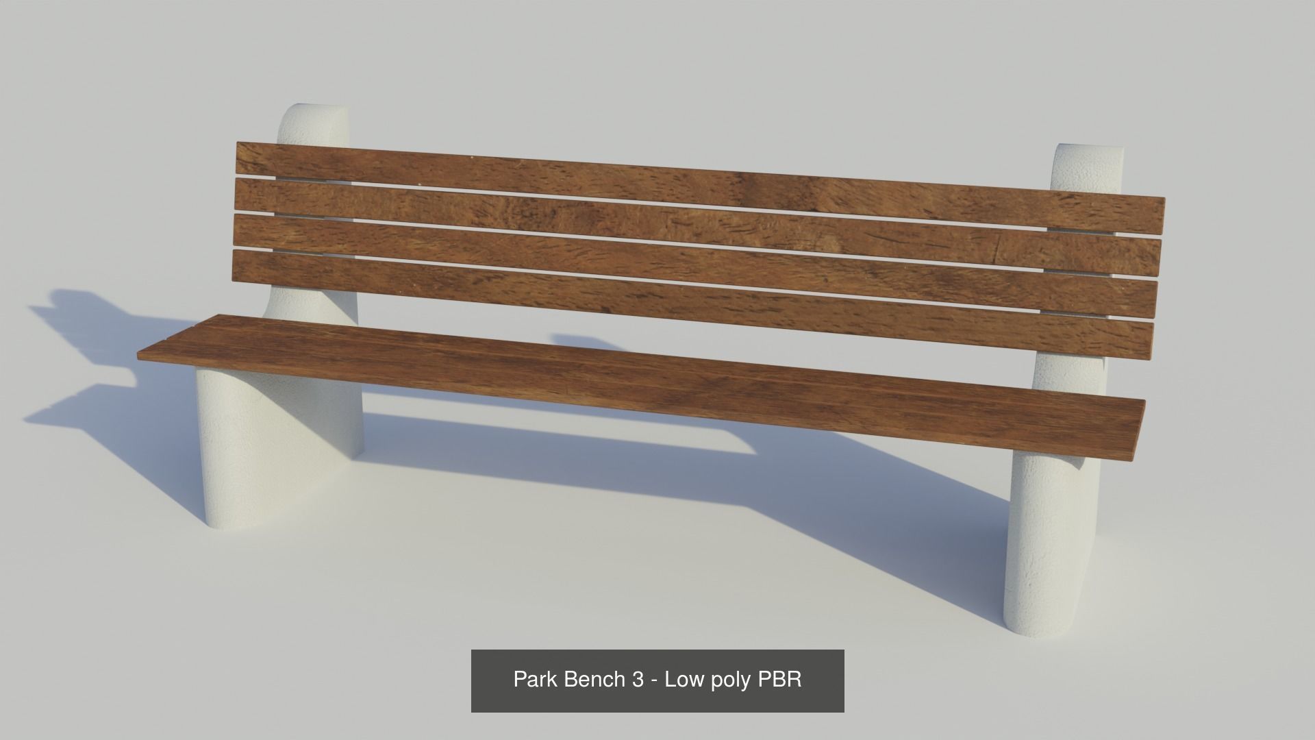 3D Model Collection Park Benches - Low poly PBR VR / AR / low-poly ...