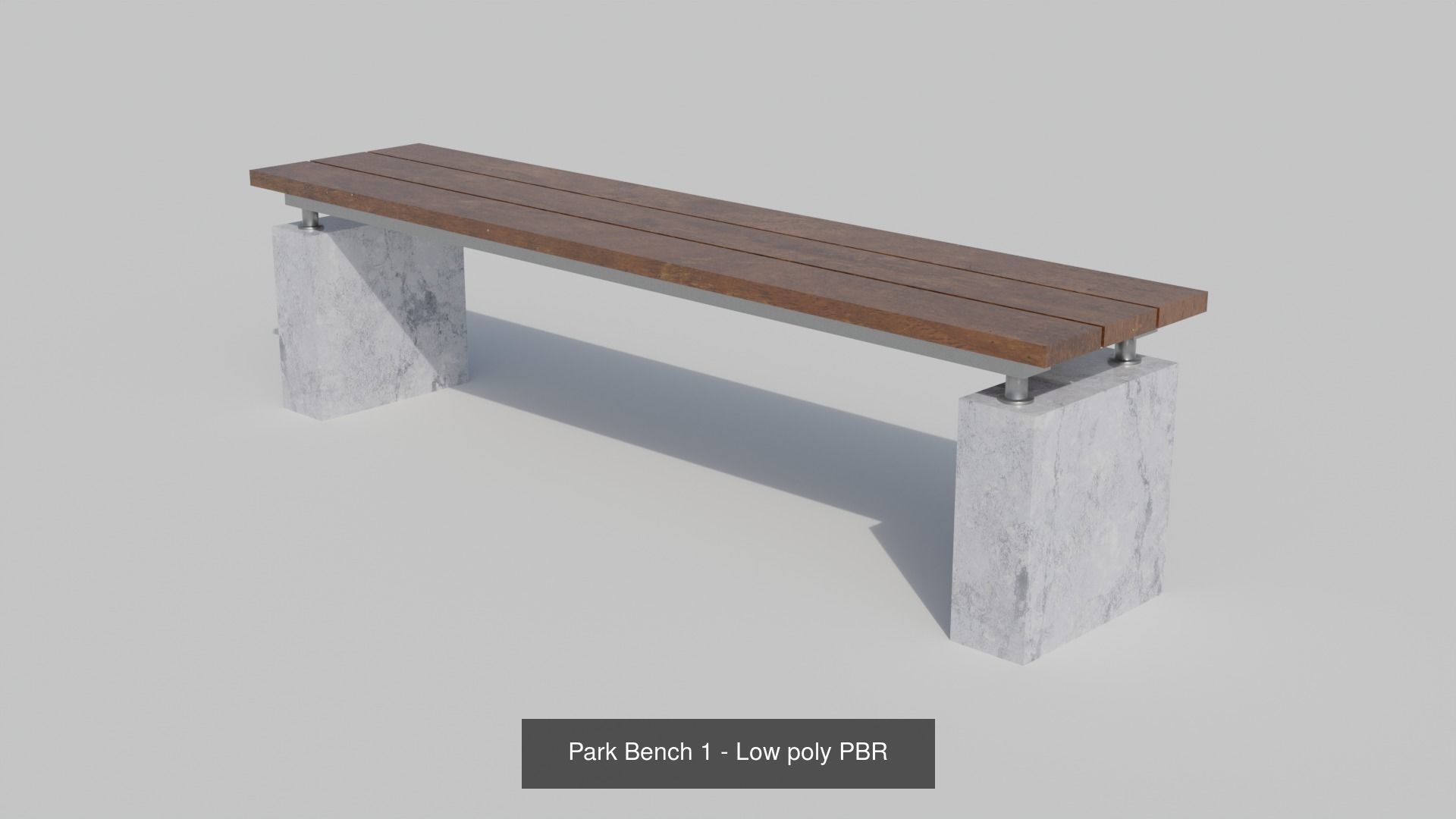 3D Model Collection Park Benches - Low poly PBR VR / AR / low-poly ...