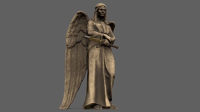 3D model Angel statue of VR / AR / low-poly | CGTrader