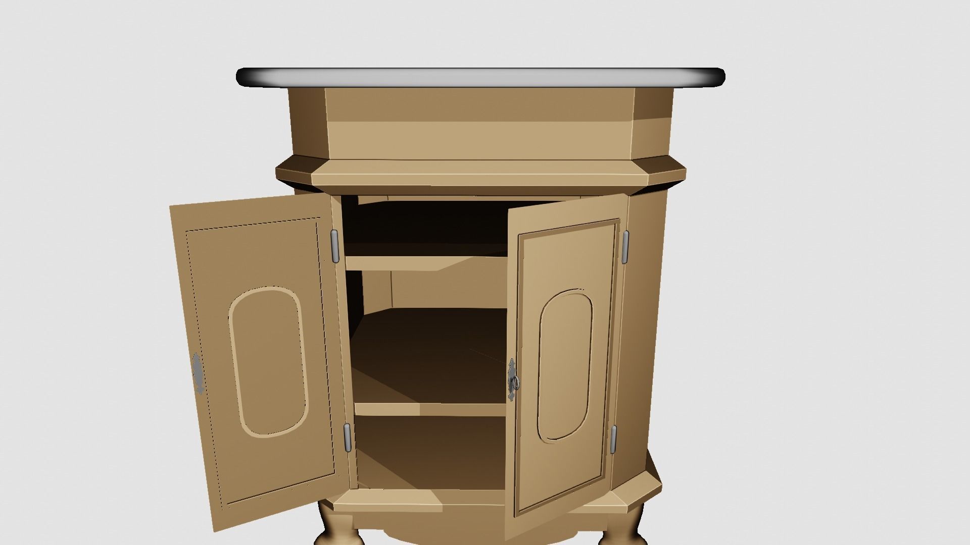 Schrank sideboard Cabinet vintage retro animated 3D model | CGTrader