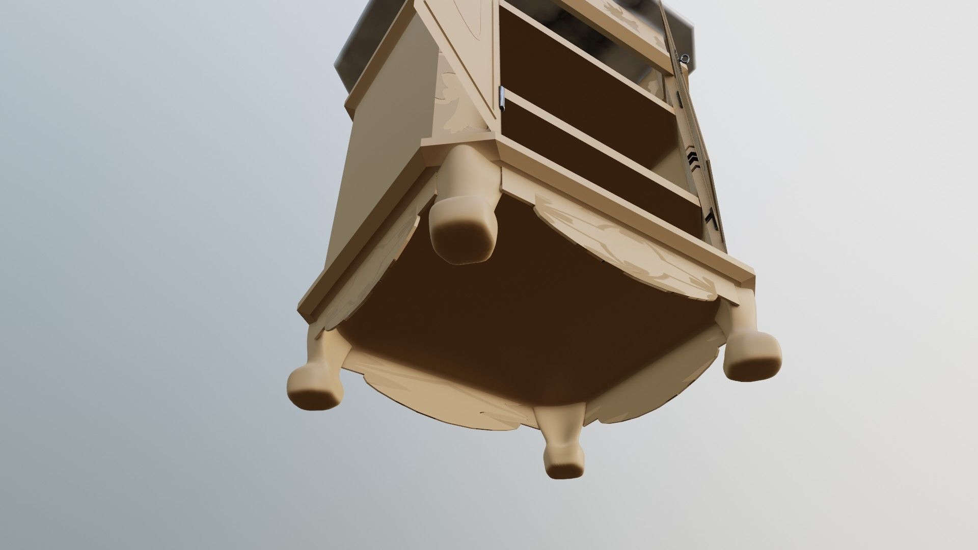 Schrank sideboard Cabinet vintage retro animated 3D model | CGTrader