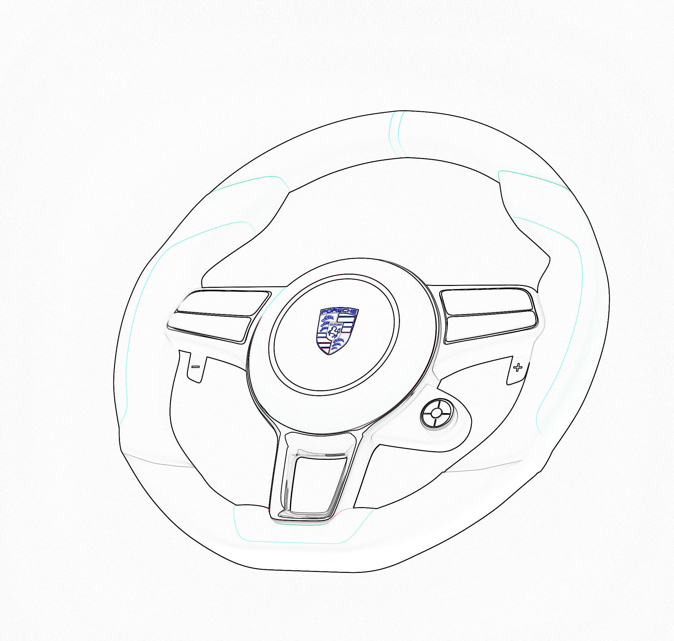 3D model Luxury Steering Wheel VR / AR / low-poly | CGTrader