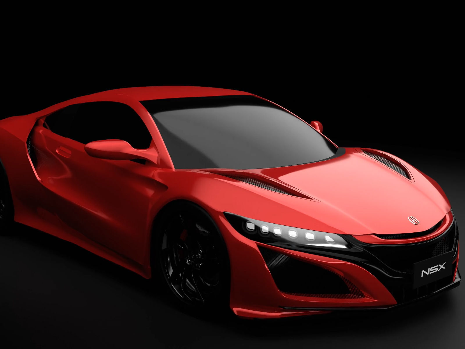 Acura nsx 2019 Red 3D model | CGTrader