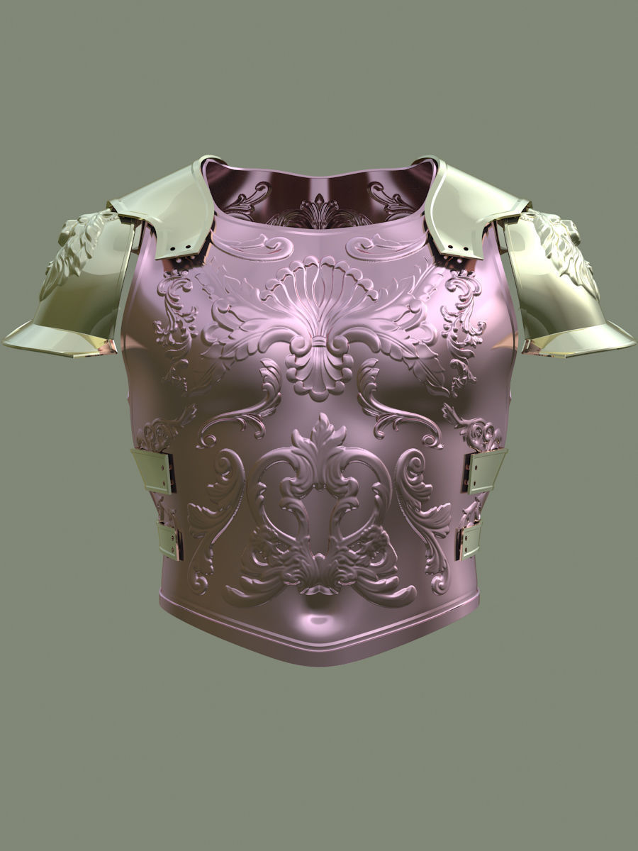 Roman General Helmet Mask Lorica Musculata Shin Guards Bracer 3D model ...