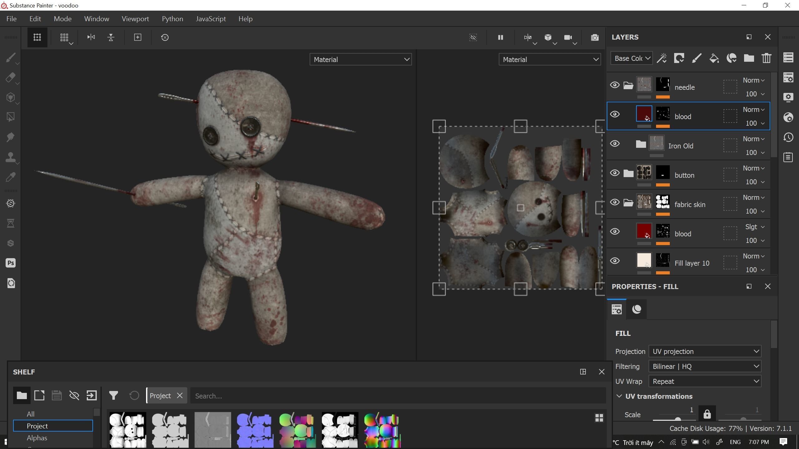 3D model Haunted Voodoo Doll VR / AR / low-poly | CGTrader
