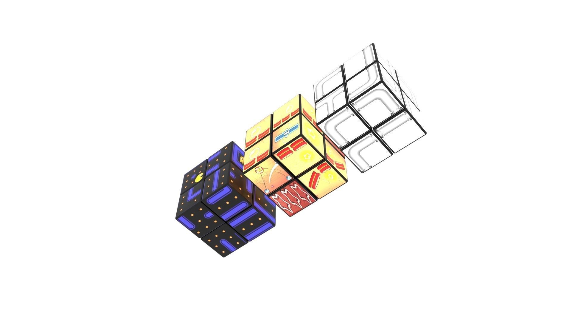 Rubiks Cube Like Gaming System 3D model | CGTrader