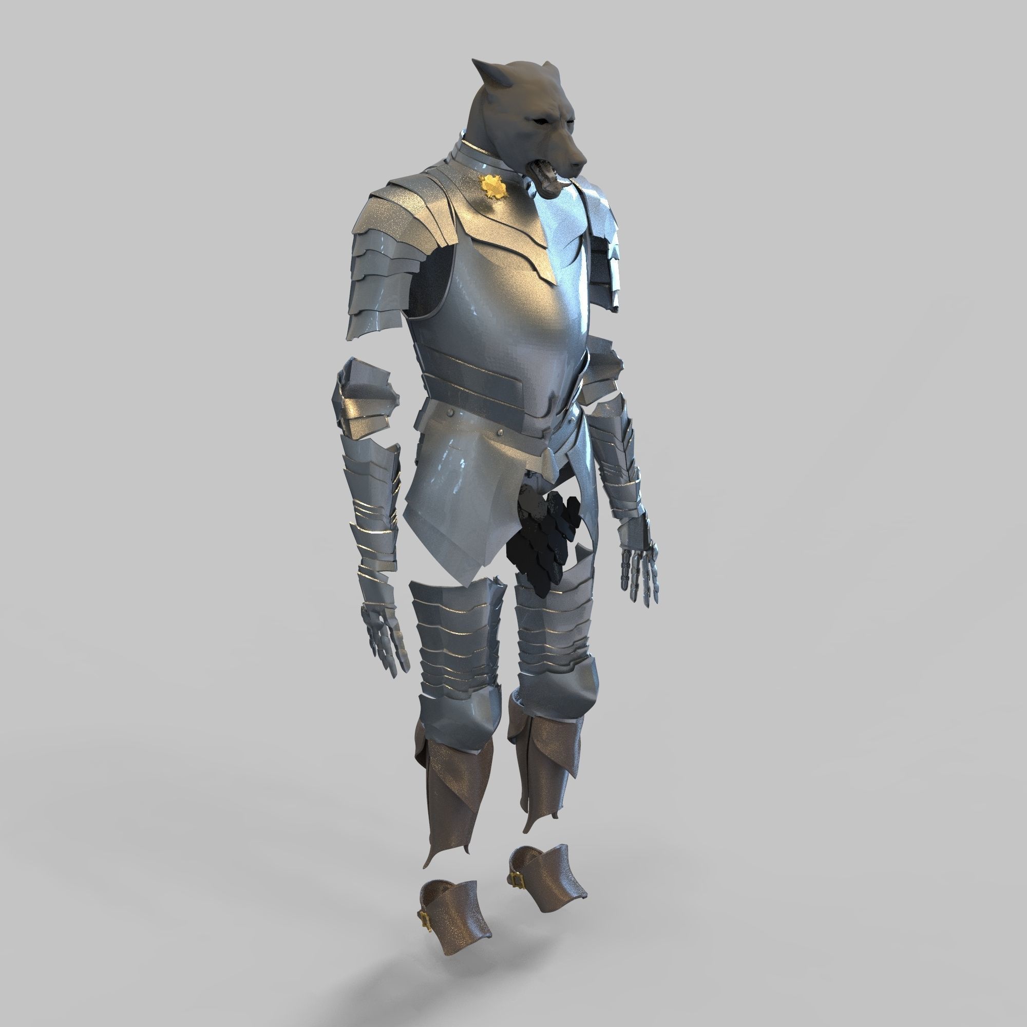 Blaidd Elden Ring Full Body Wearable Armor with Mask and Sword 3D model ...