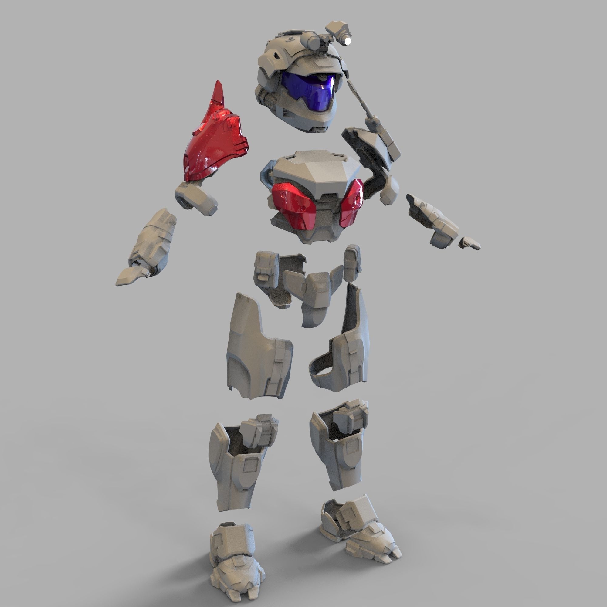 Halo Infinite Lone Wolf Hieu Dinh Full Body Armor with Helmet 3D model ...