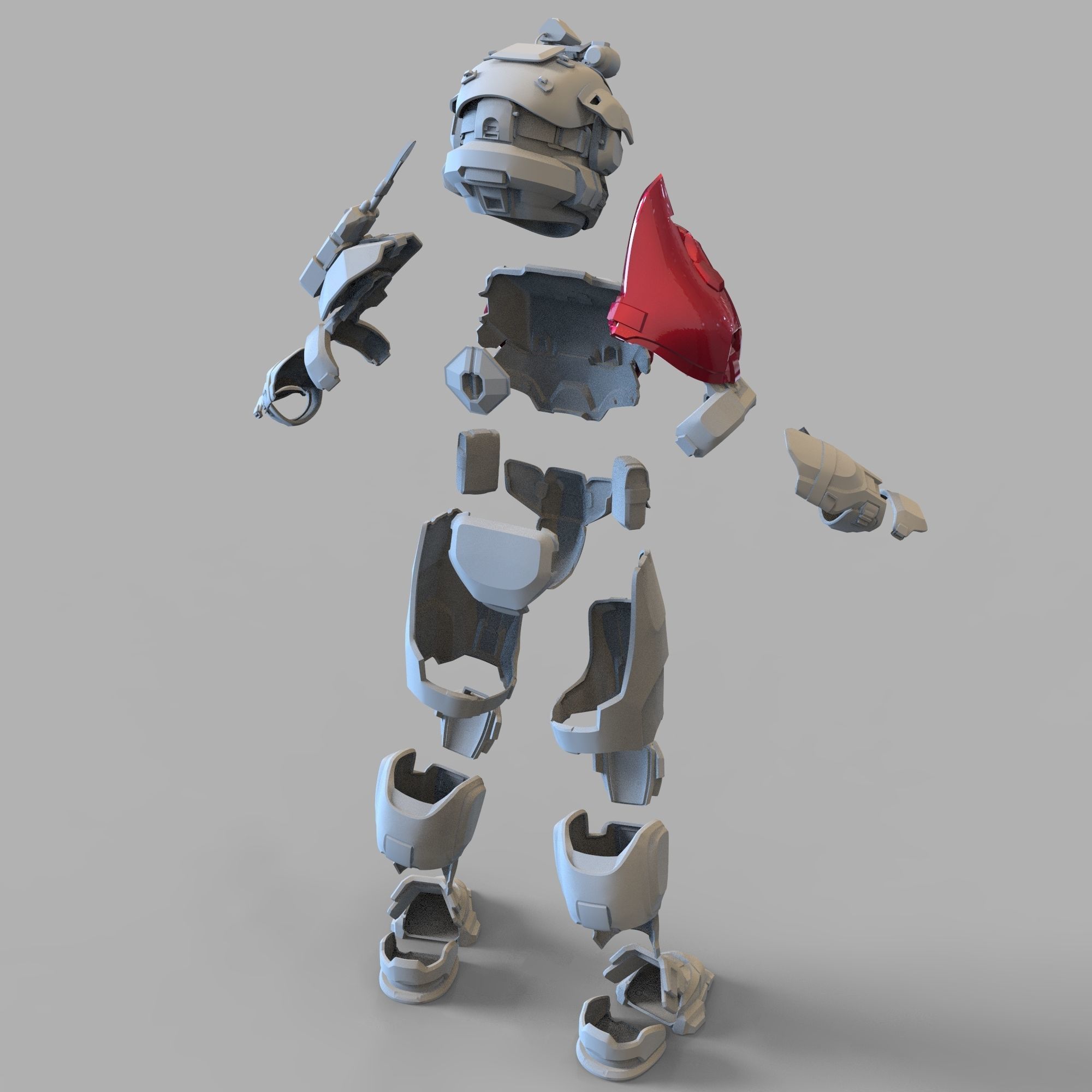 Halo Infinite Lone Wolf Hieu Dinh Full Body Armor with Helmet 3D model ...