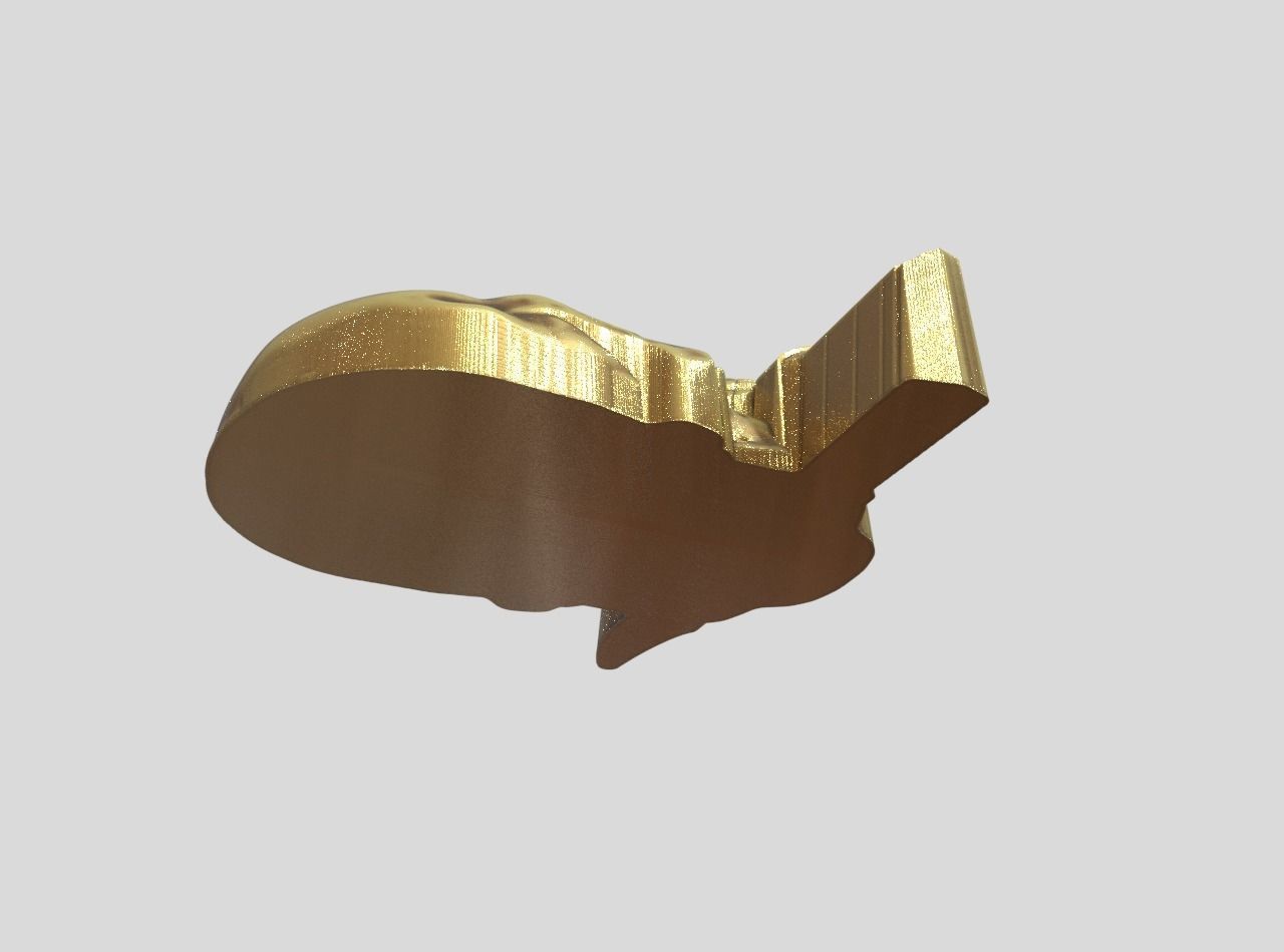 Skull with knife 3D model 3D printable | CGTrader