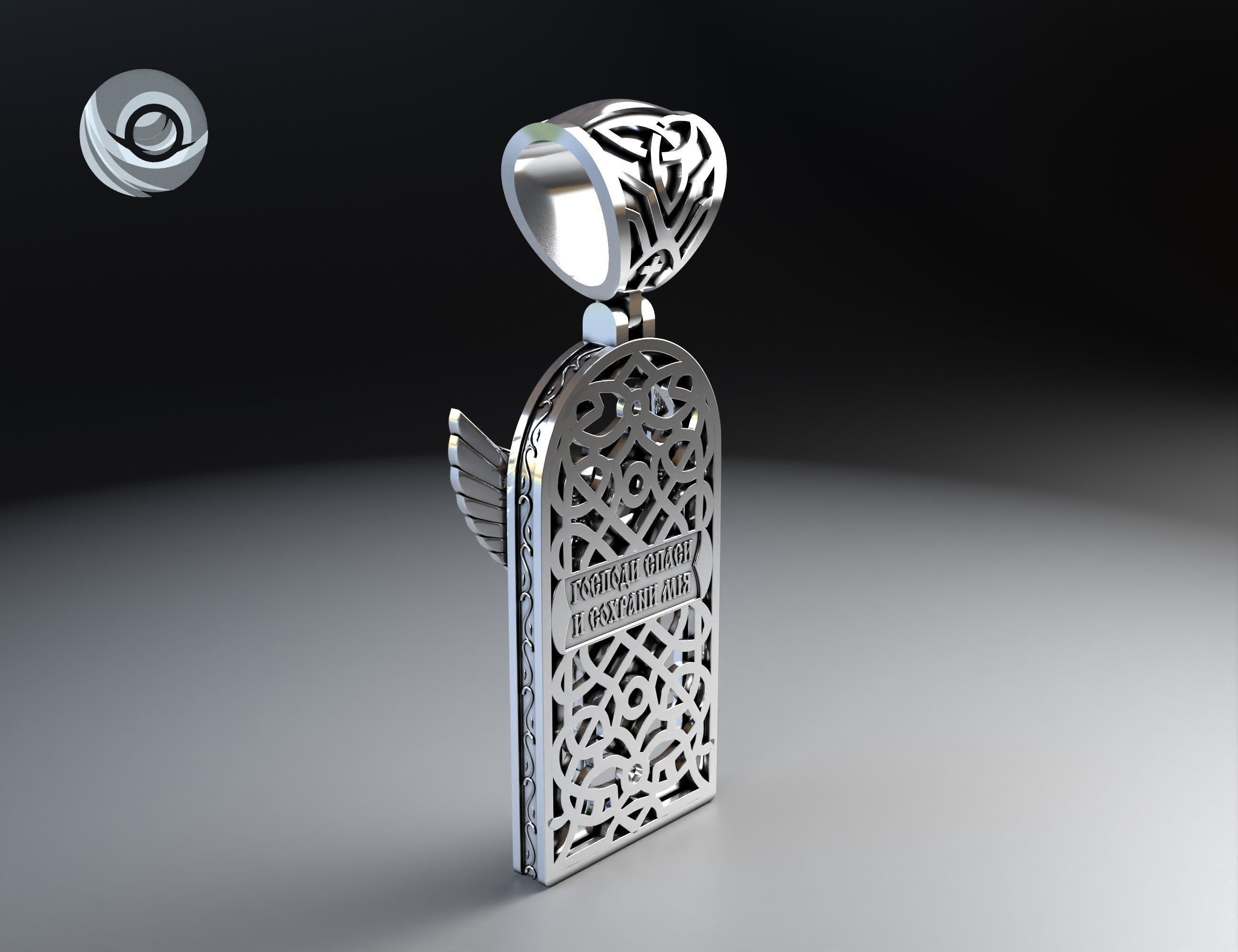 Pendant Archangel Michael model for printing and jewelry casting 3D ...