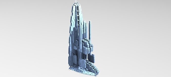 Sci-fi Alien Freighter 1 3D model | CGTrader