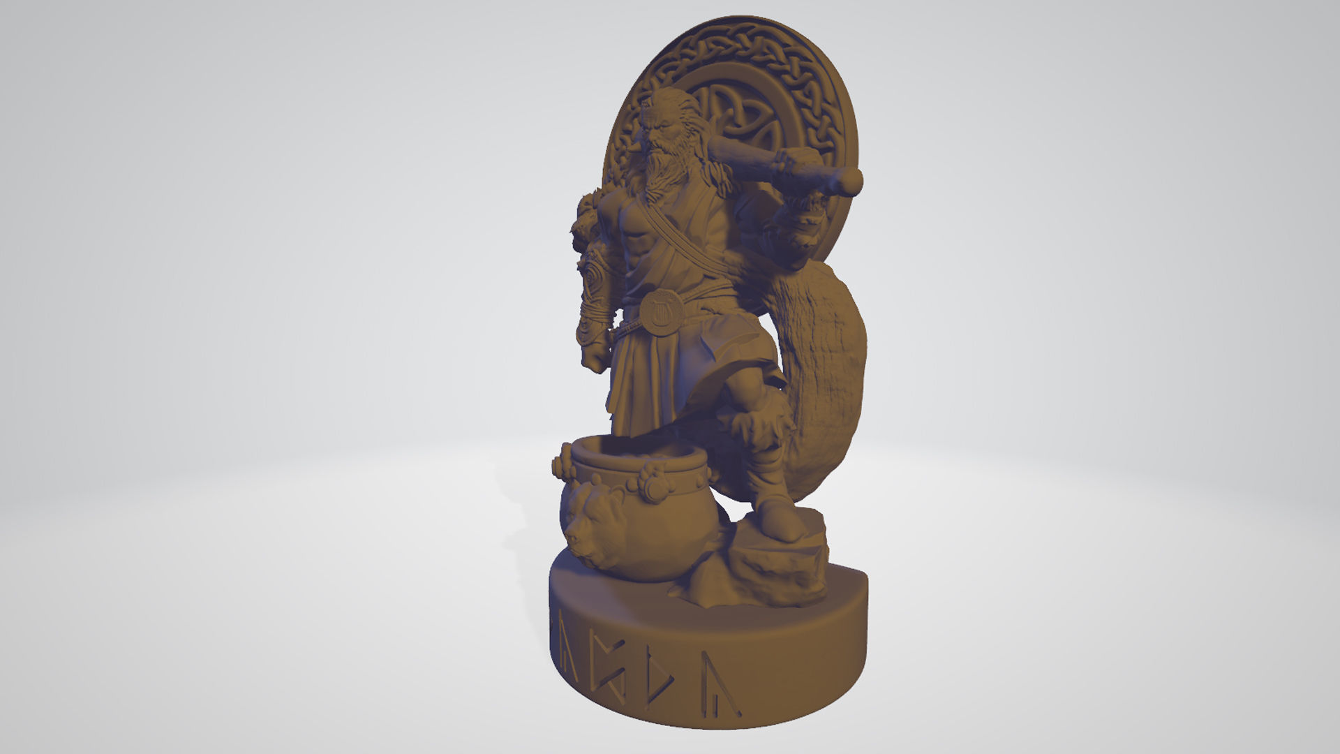 DAGDA CELTIC GODDESS STL 3D model 3D printable | CGTrader
