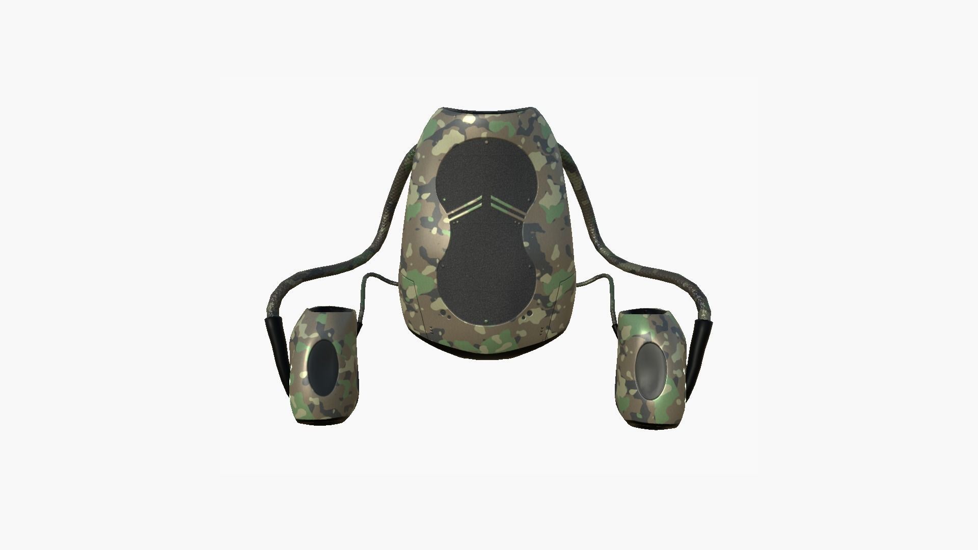 3D model Jetpack I08 Green Camouflage - SciFi Character Design VR / AR ...