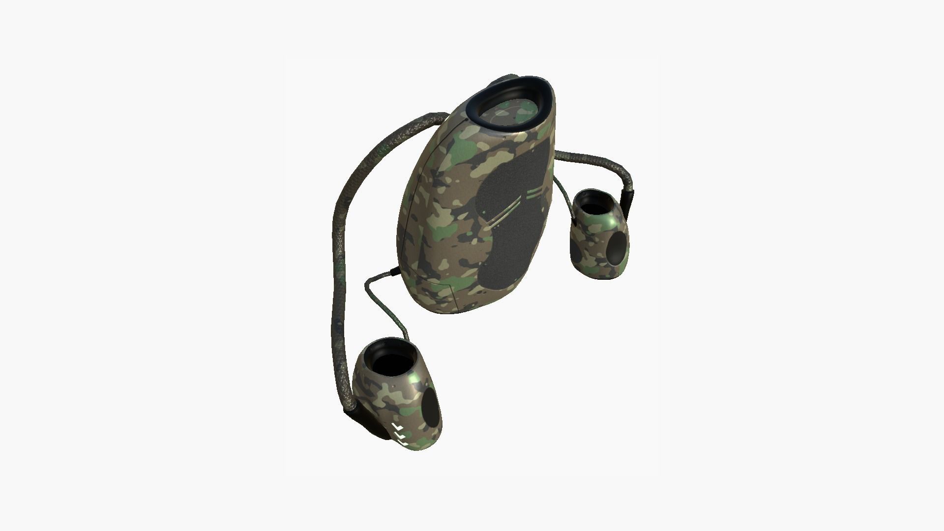 3D model Jetpack I08 Green Camouflage - SciFi Character Design VR / AR ...