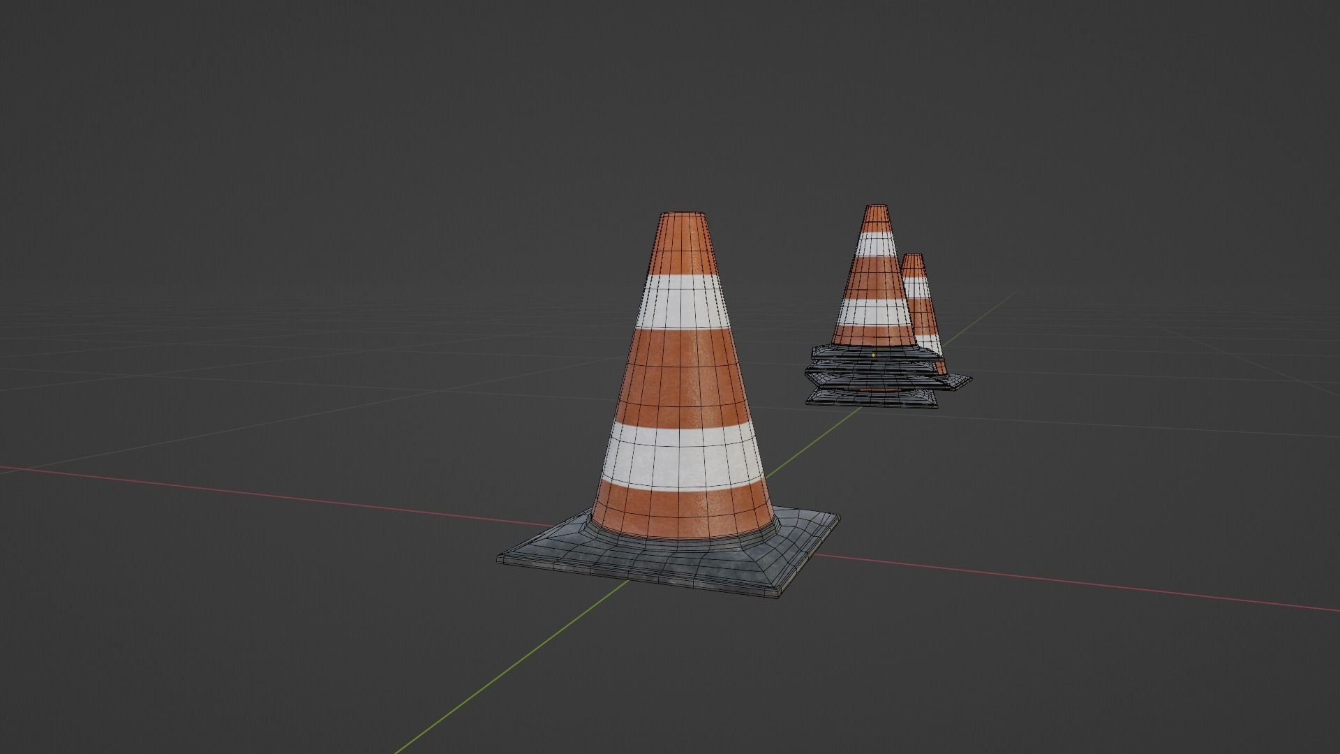 Cone street - traffic Realistic free VR / AR / low-poly 3D model | CGTrader