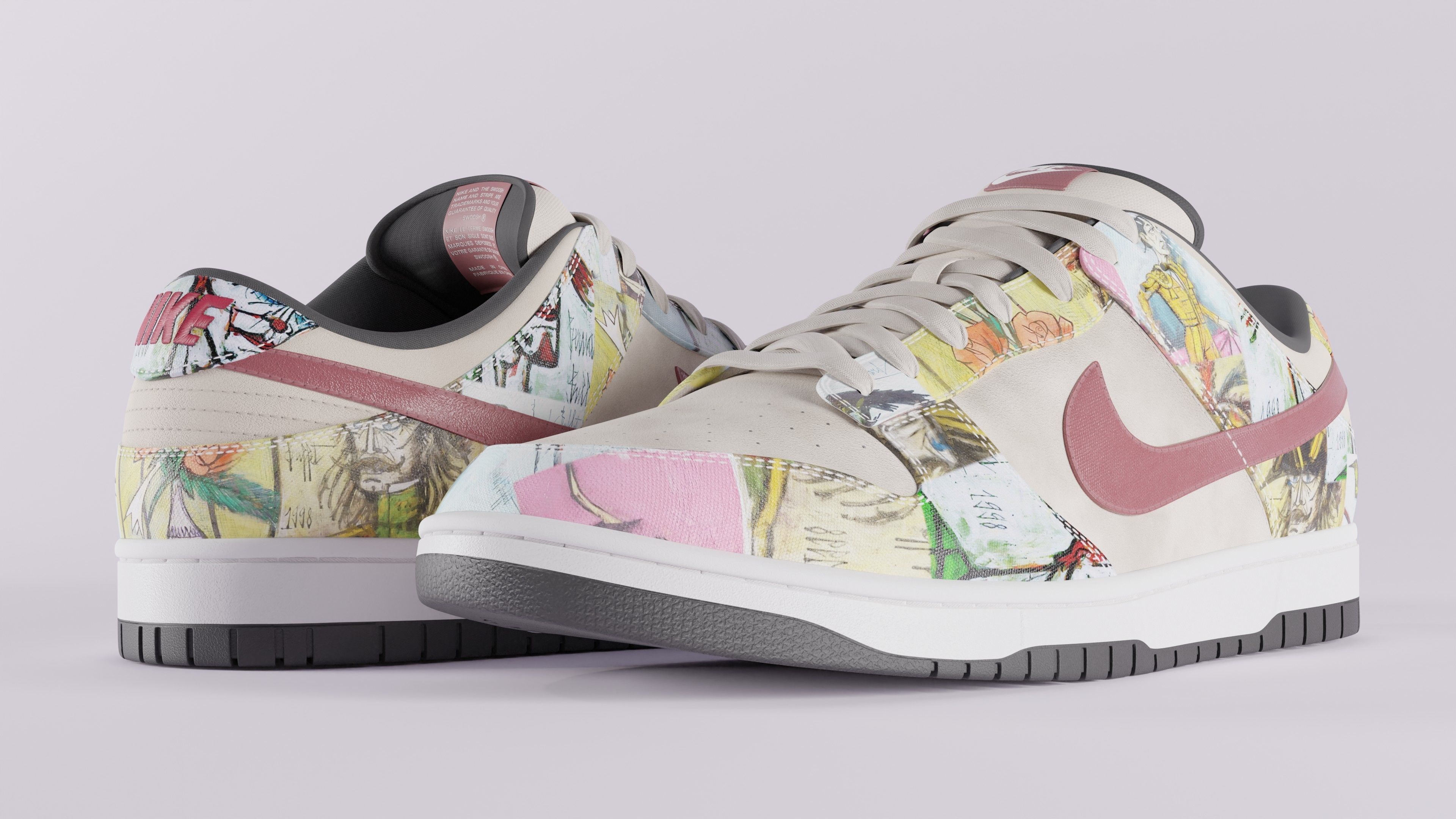 3D model Nike Dunk SB Pro Paris VR / AR / low-poly | CGTrader