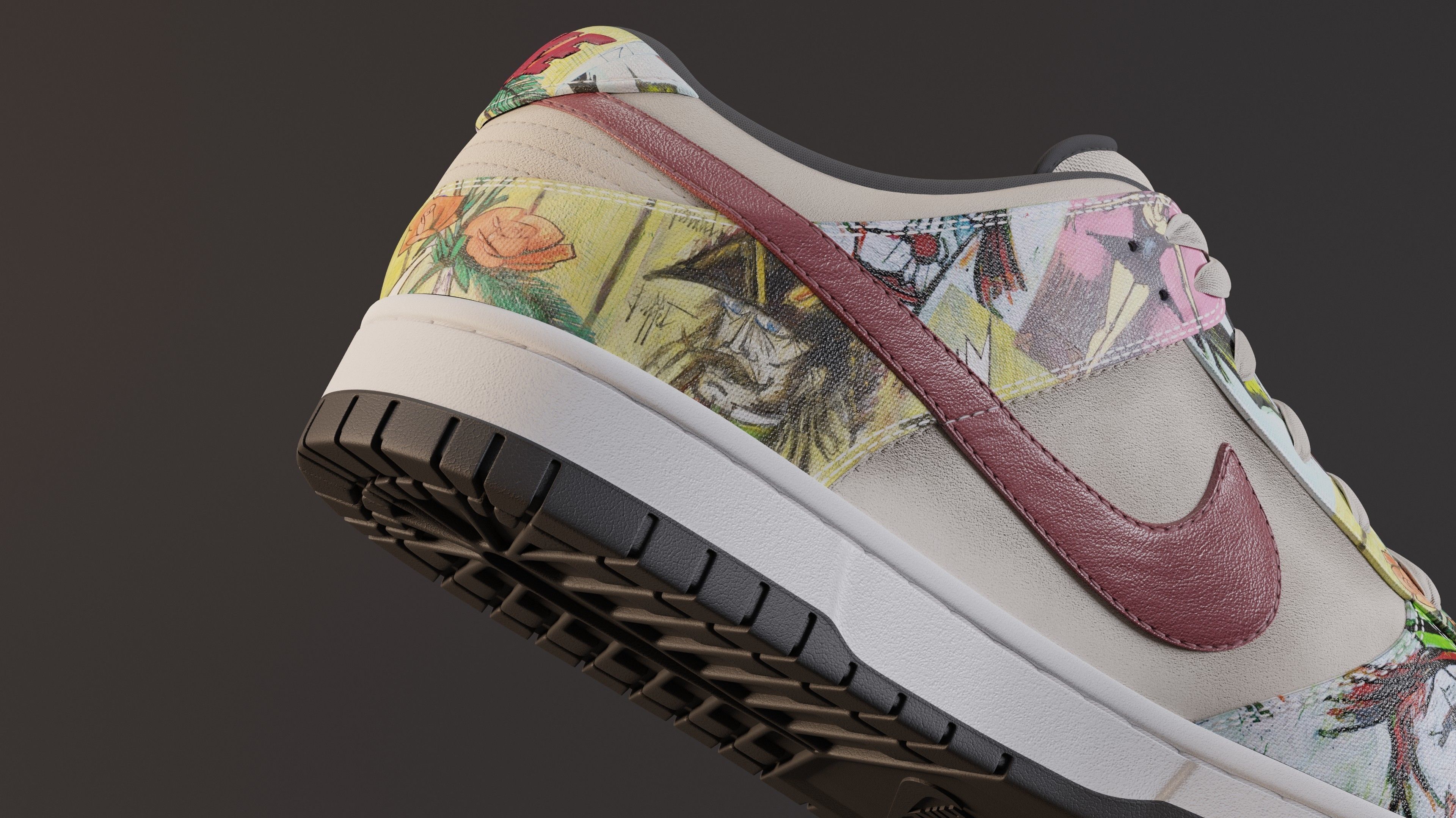 3D model Nike Dunk SB Pro Paris VR / AR / low-poly | CGTrader