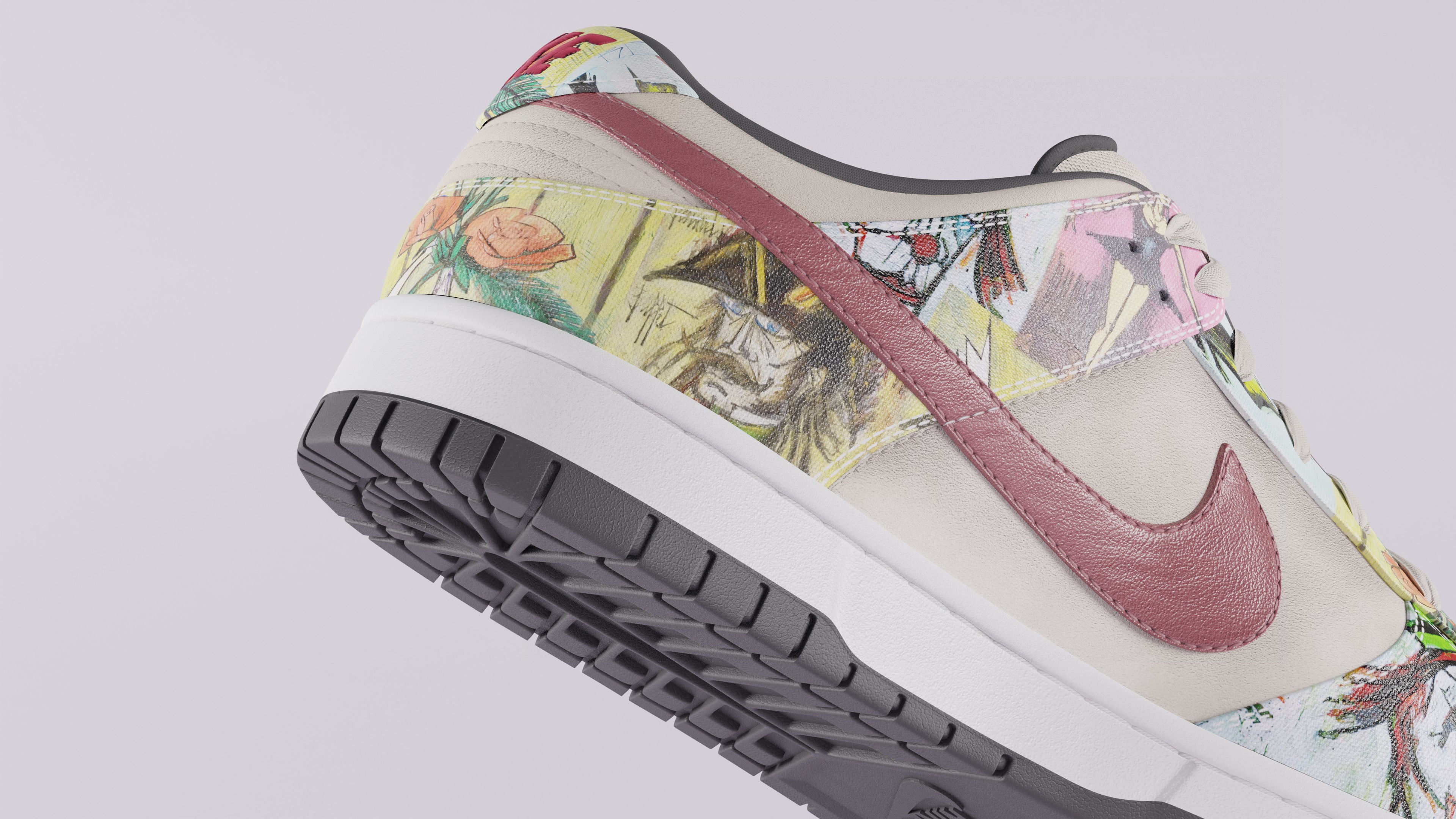 3D model Nike Dunk SB Pro Paris VR / AR / low-poly | CGTrader