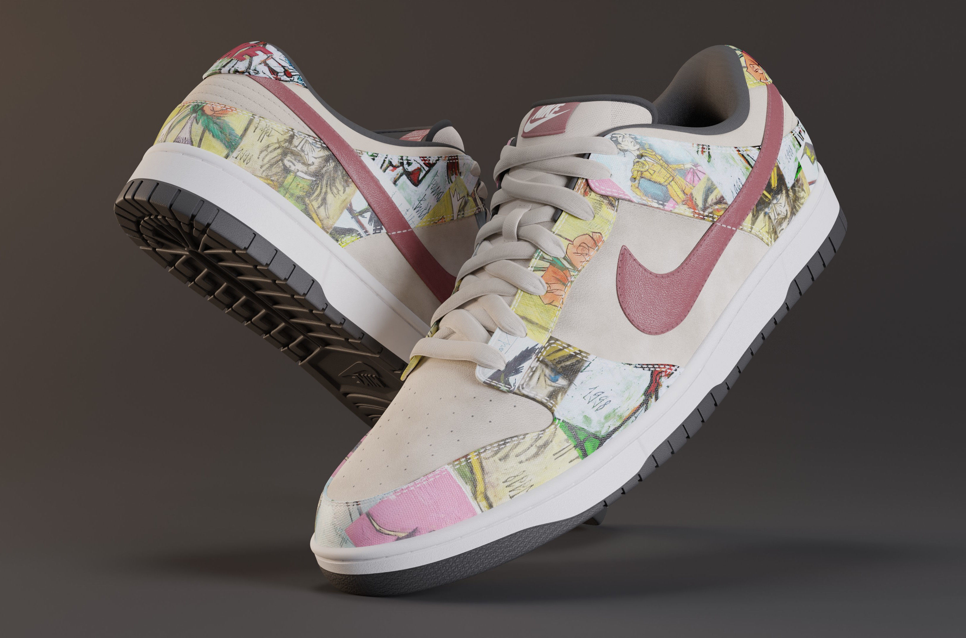 3D model Nike Dunk SB Pro Paris VR / AR / low-poly | CGTrader