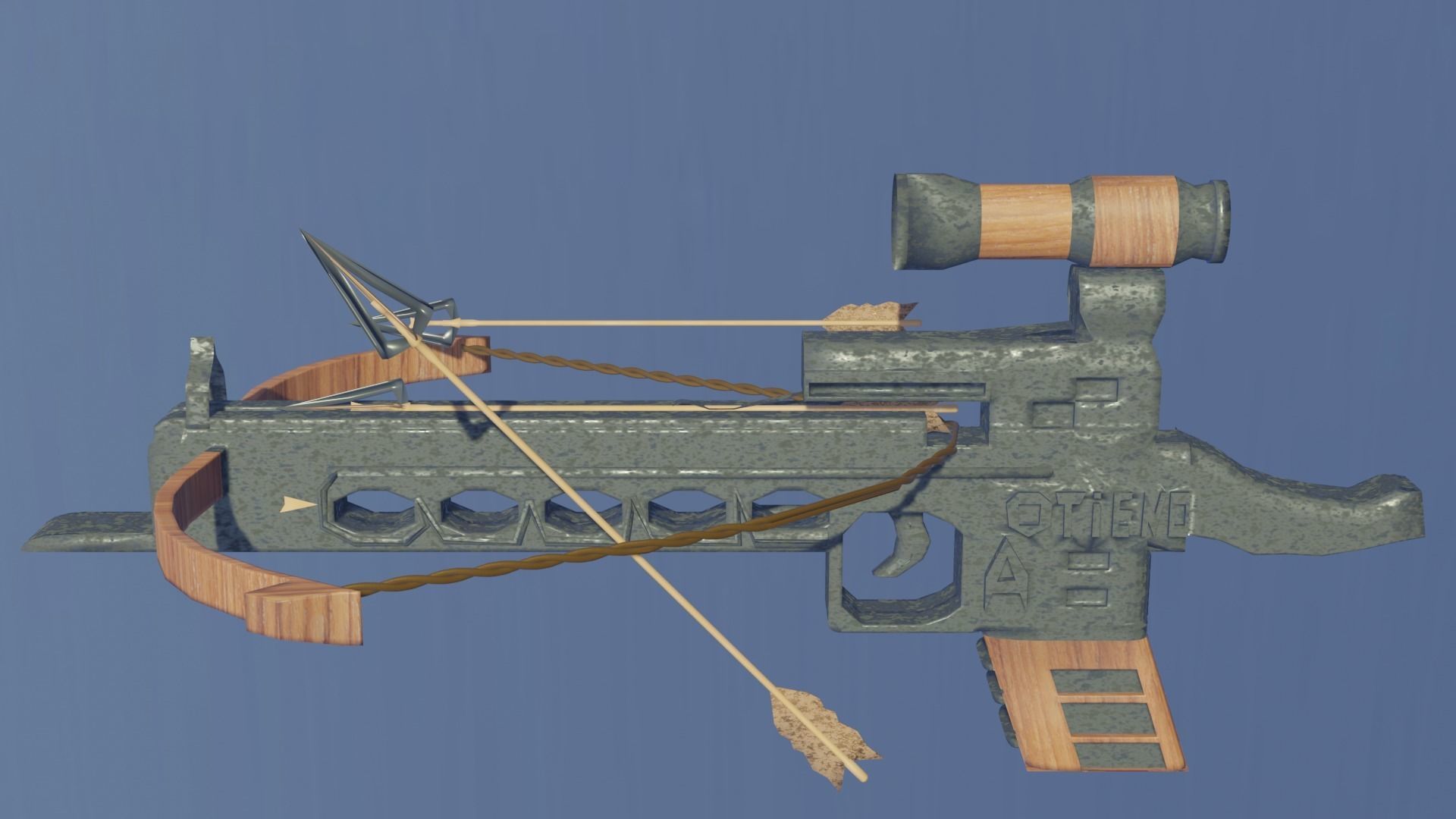 3D model zombie crossbow and pistol arrow VR / AR / low-poly | CGTrader