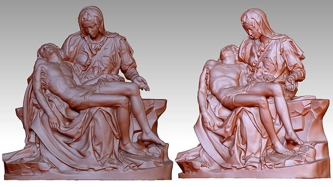 La Pieta Michelangelo 3D model 3D printable | CGTrader