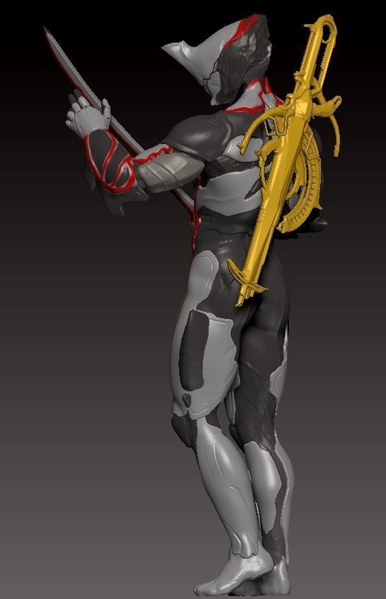 warframe Excalibur 3D model 3D printable | CGTrader