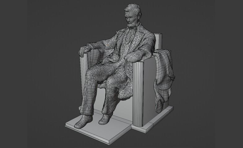 3D model Abraham Lincoln Low Poly VR / AR / low-poly | CGTrader