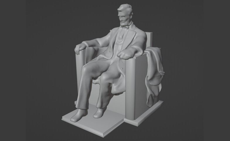 3D model Abraham Lincoln Low Poly VR / AR / low-poly | CGTrader