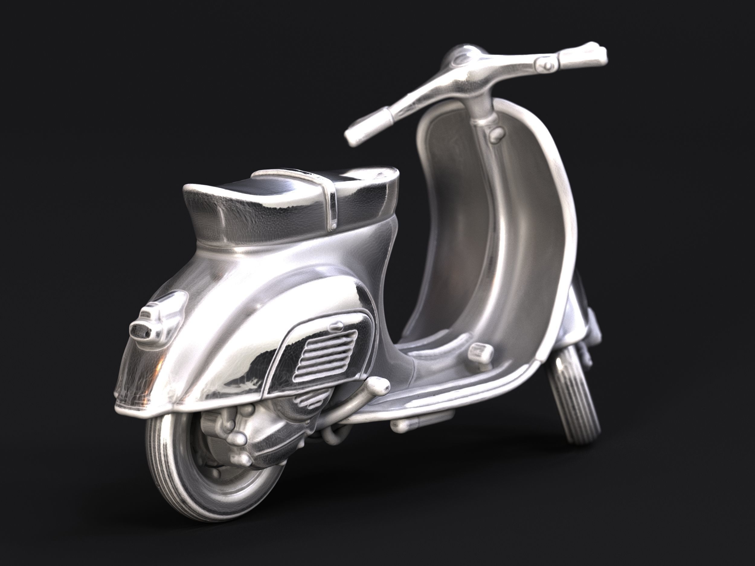 Vespa Key Ring 3D Model 3D model 3D printable | CGTrader