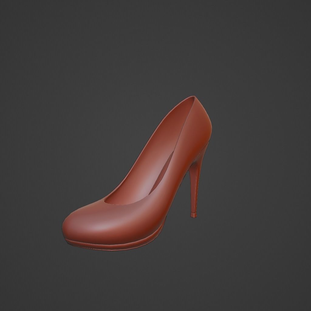 3D High Heels - Pumps with red soles free 3D model | CGTrader