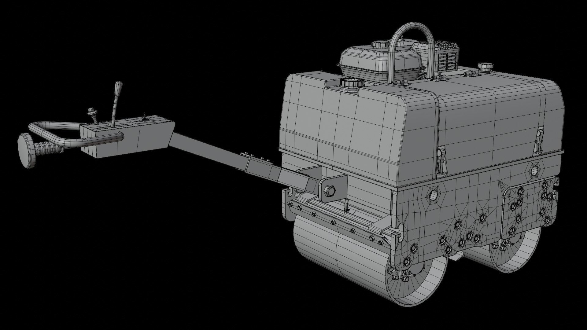 Road Roller 3D model | CGTrader