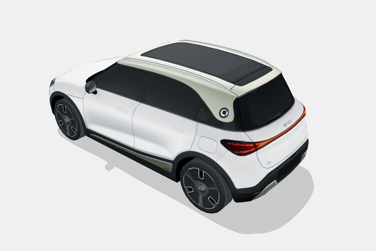 3D model Smart 1 2023 VR / AR / low-poly | CGTrader