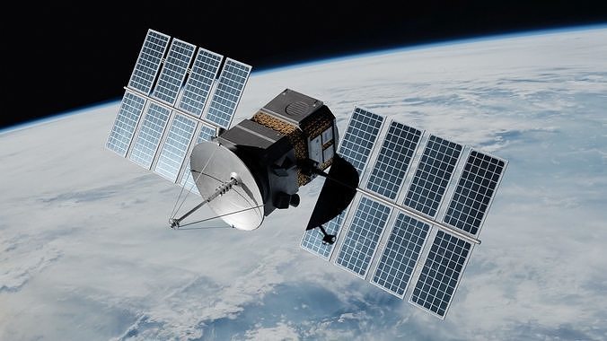 3D model Sci-fi Satellite with 4K Textures VR / AR / low-poly | CGTrader