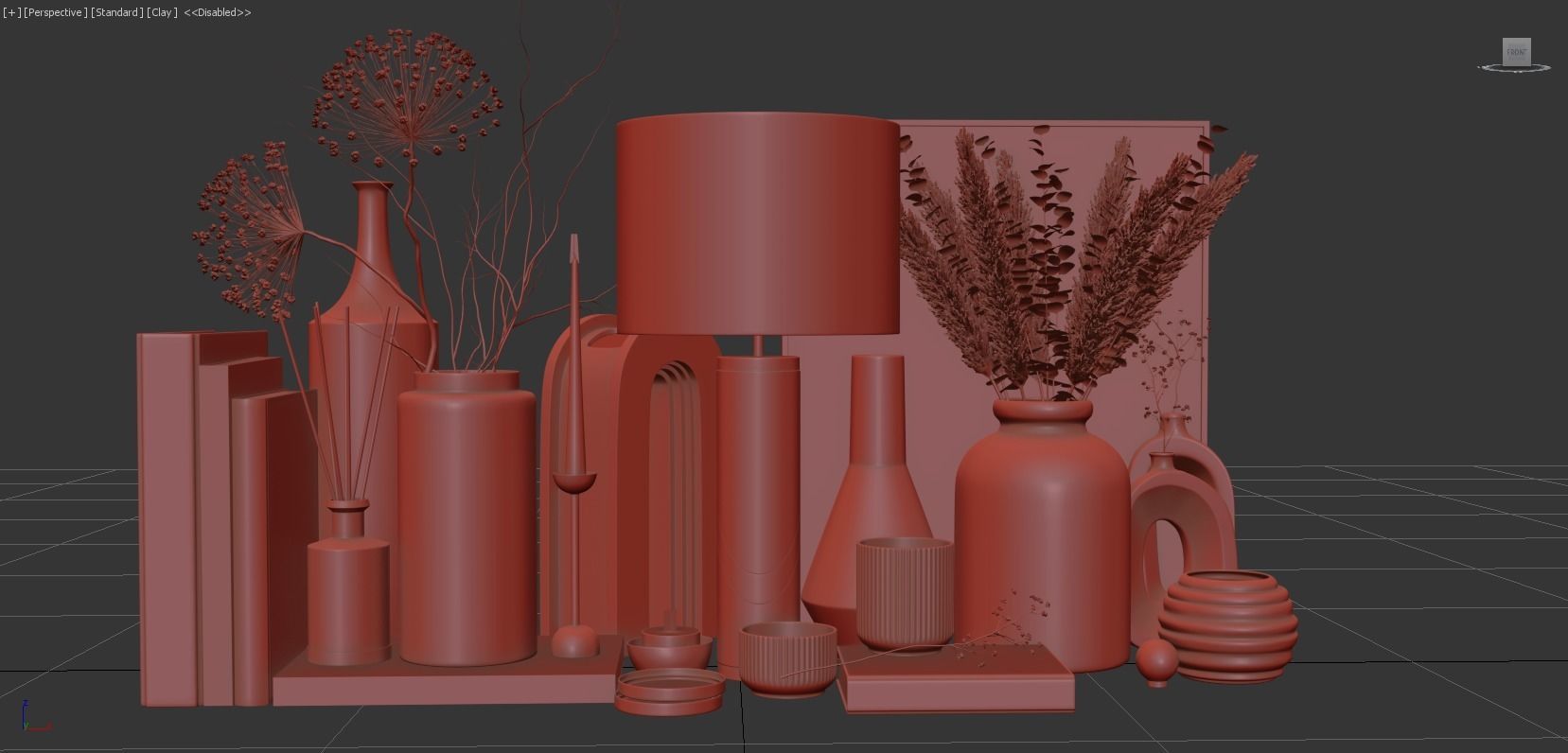 Decor Set 066 3d Model Cgtrader