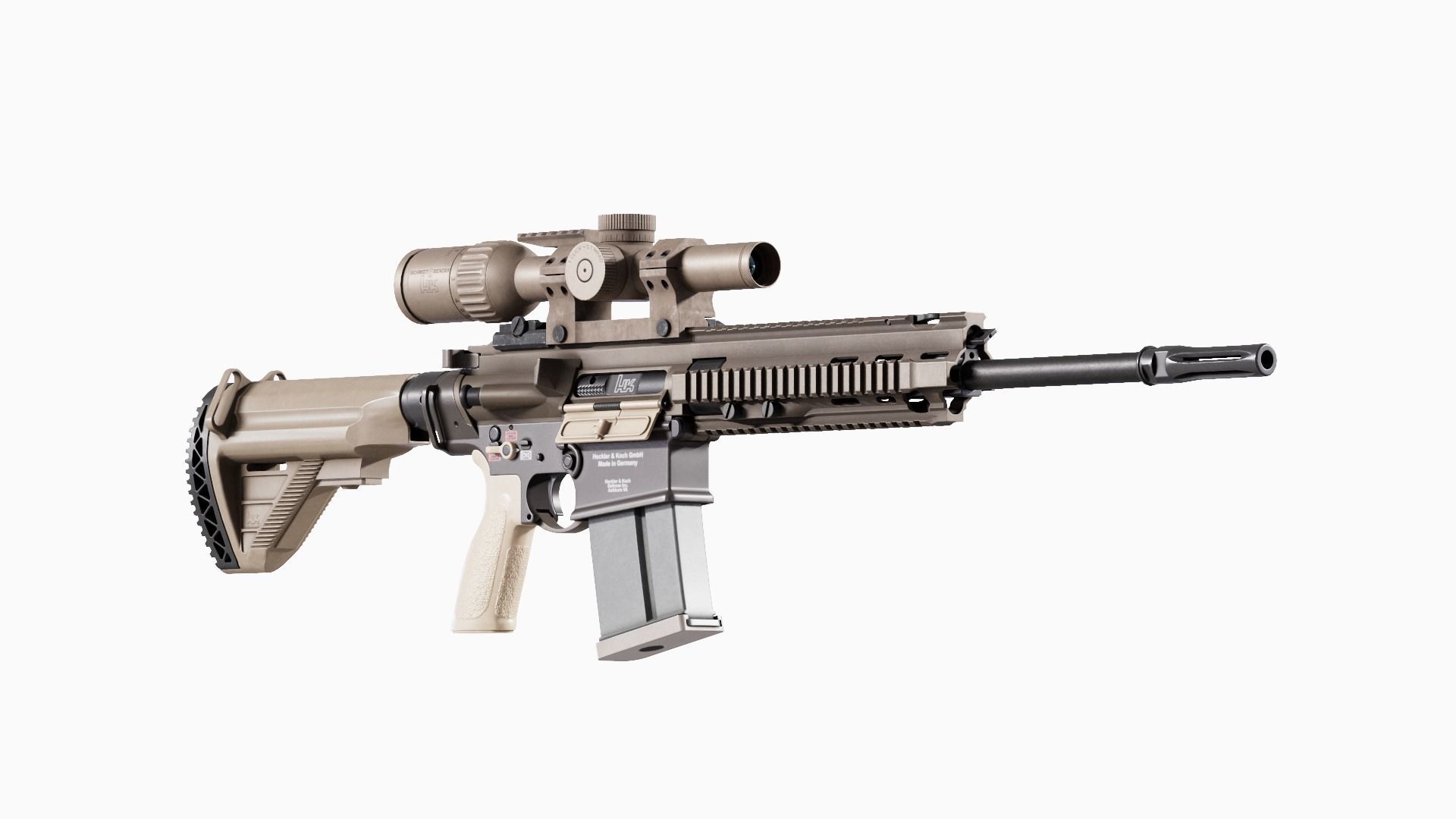 3D model HK G28 Patrol DMR VR / AR / low-poly | CGTrader