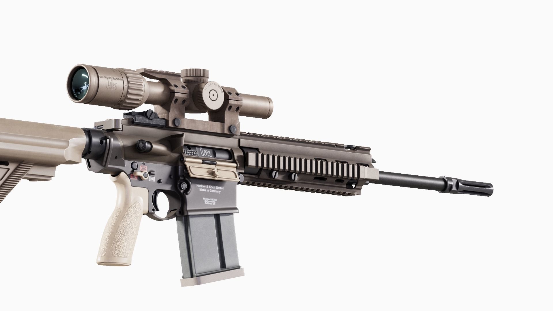 3D model HK G28 Patrol DMR VR / AR / low-poly | CGTrader