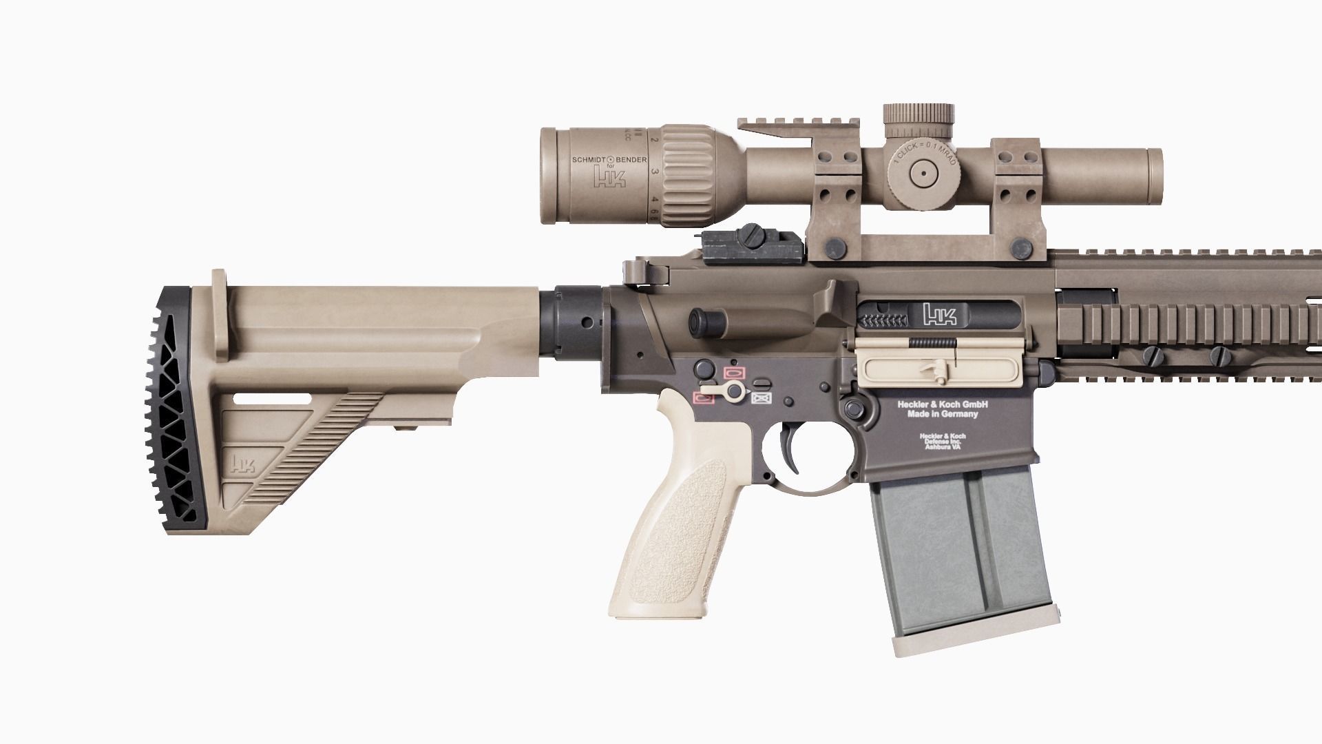 3D model HK G28 Patrol DMR VR / AR / low-poly | CGTrader