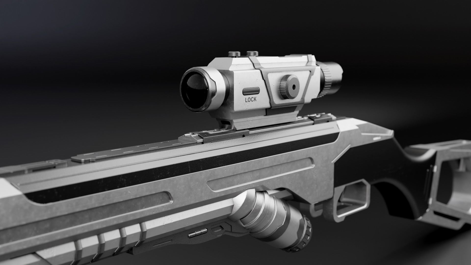 Sci-Fi Rifles Game Asset 3D Model 3D model | CGTrader