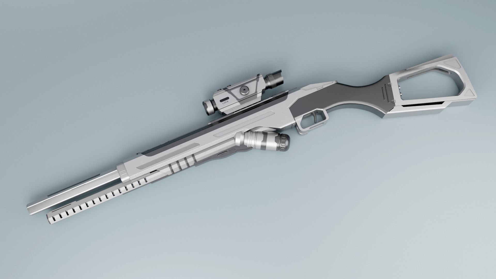 Sci-Fi Rifles Game Asset 3D Model 3D model | CGTrader