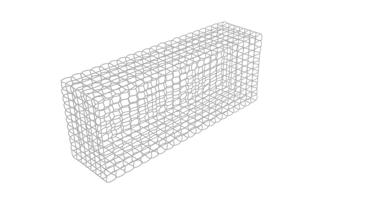 Gabion Wall 3D model animated | CGTrader