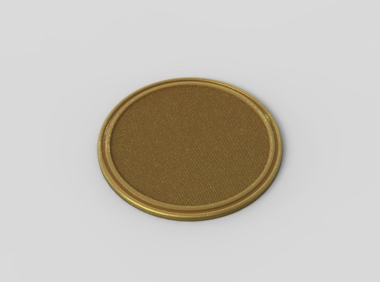 Round base for badges and more 03 3D model 3D printable | CGTrader