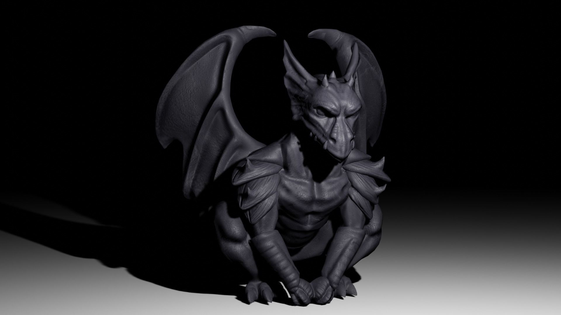 Gargoyle Statue free 3D model | CGTrader